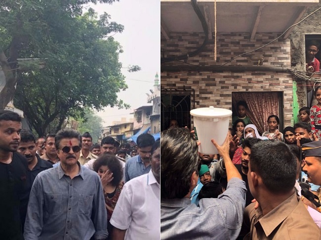 Photos: चेंबूर की गलियों में 'डस्ट बिन' उठाकर क्यों घूमे अनिल कपूर ...