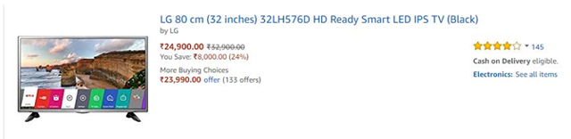 GST से पहले बंपर सेल, LED TV पर मिल रहा 16000 रुपये का बिग डिस्काउंट ...
